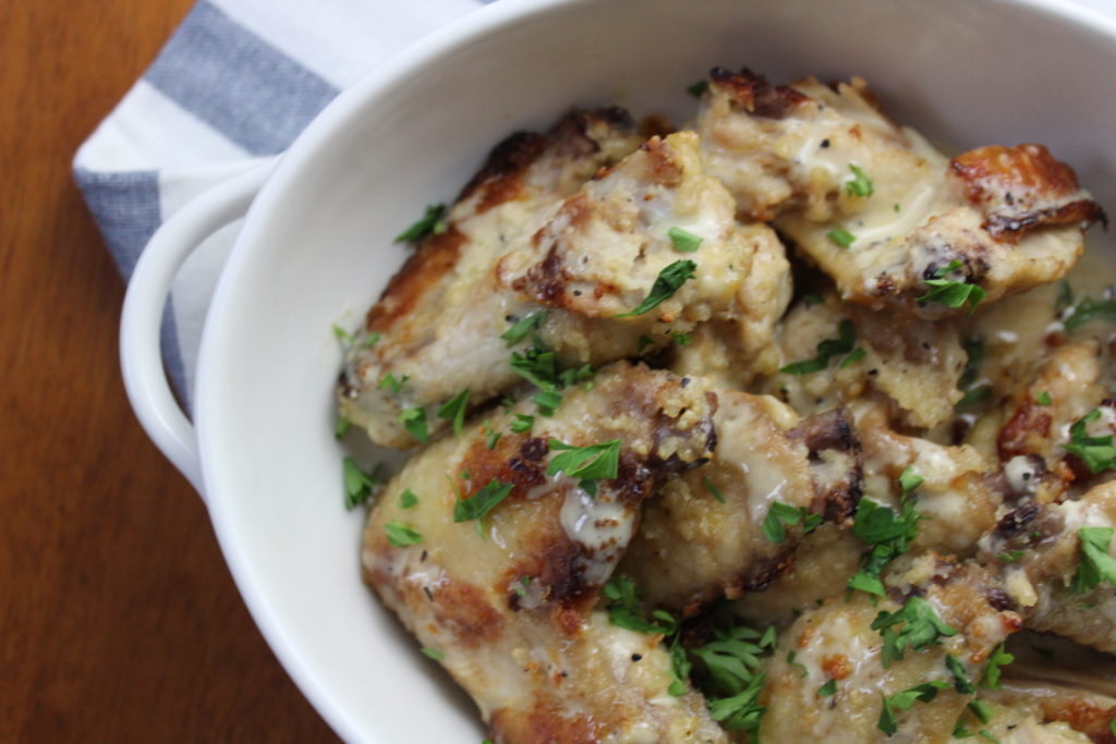 paleo and whole30 caesar chicken wings - Whole Kitchen Sink