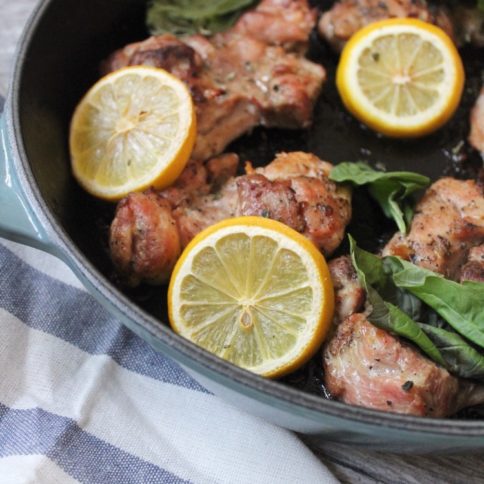Lemon and Basil Chicken Thighs: Paleo and Whole30 - Whole Kitchen Sink