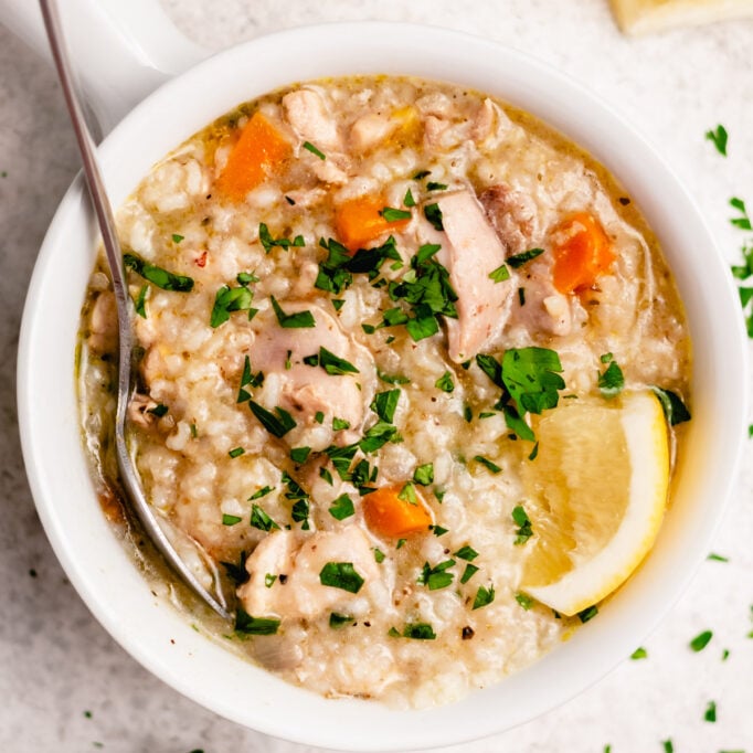 Instant Pot Chicken and Rice Soup - Whole Kitchen Sink