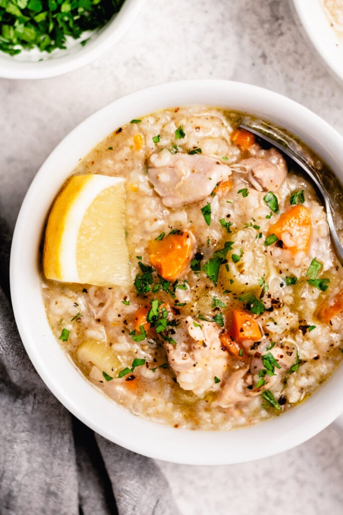 Instant Pot Chicken and Rice Soup - Whole Kitchen Sink