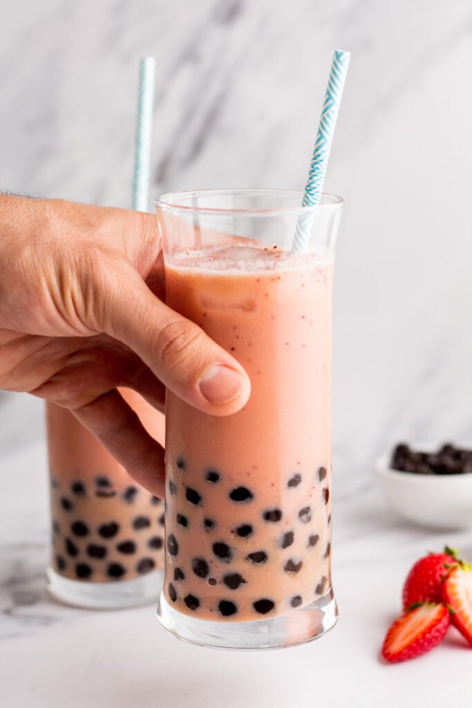Strawberry Boba Tea - Whole Kitchen Sink