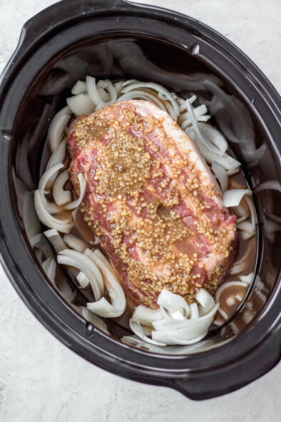Slow Cooker BBQ Pulled Pork (Homemade BBQ Sauce) - Whole Kitchen Sink