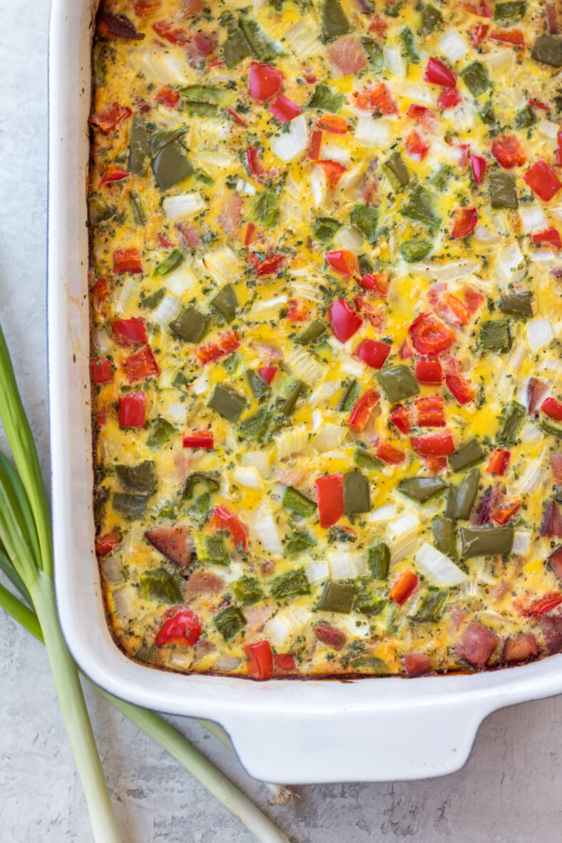 Leftover Ham and Hash Browns Egg Bake - Whole Kitchen Sink
