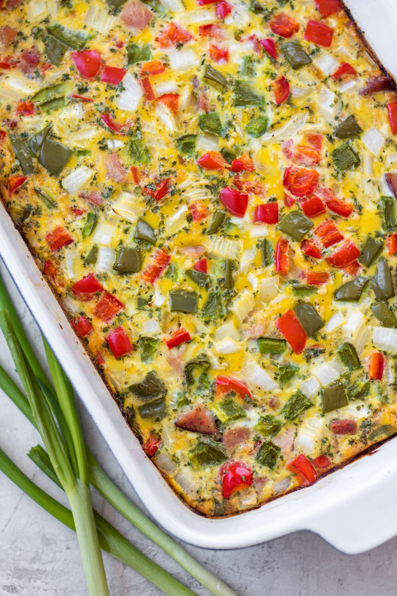 Leftover Ham and Hash Browns Egg Bake - Whole Kitchen Sink